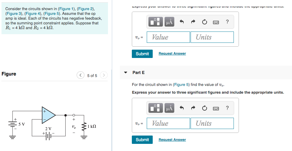 Solved Consider The Circuits Shown In Figure 1 Figure