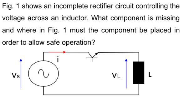 Solved Fig. 1 shows an incomplete rectifier circuit | Chegg.com