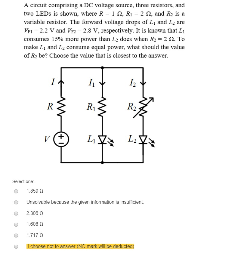 Solved A circuit comprising a DC voltage source, three | Chegg.com