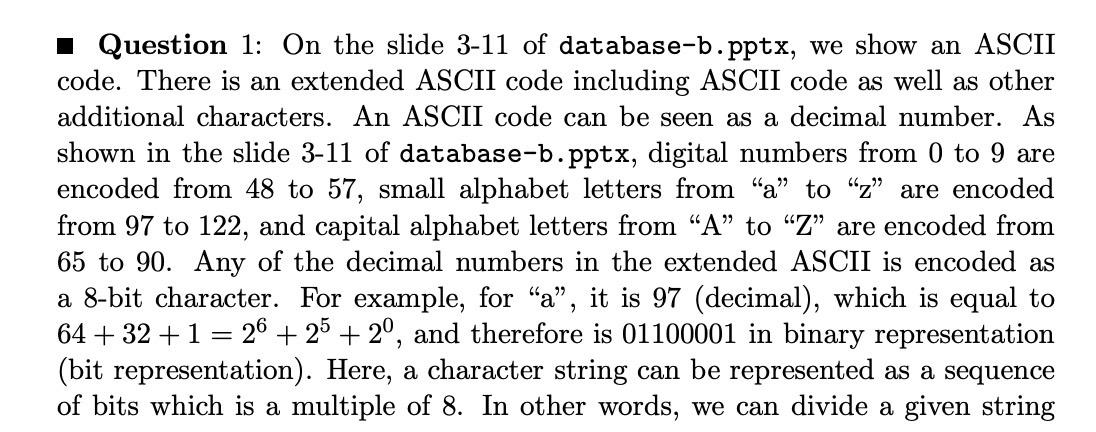 I Question 1: On the slide 3-11 of database-b.pptx, | Chegg.com