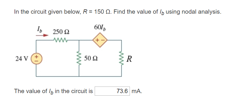 Solved In the circuit given below, R1-10 Ω and R2-50 Ω. Find | Chegg.com