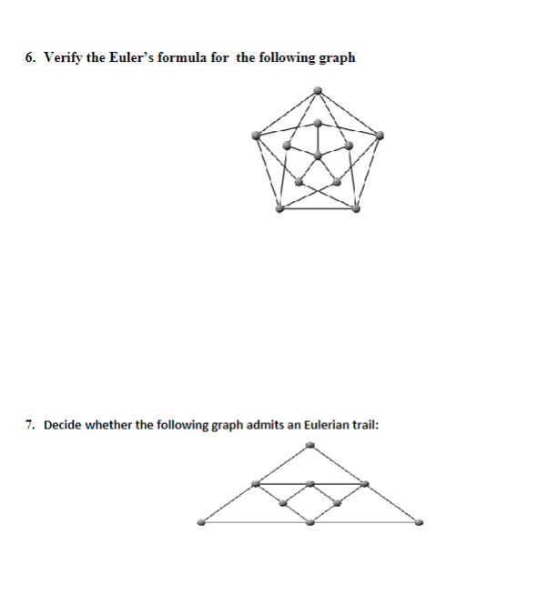 Solved Verify the Euler's formula for the following | Chegg.com