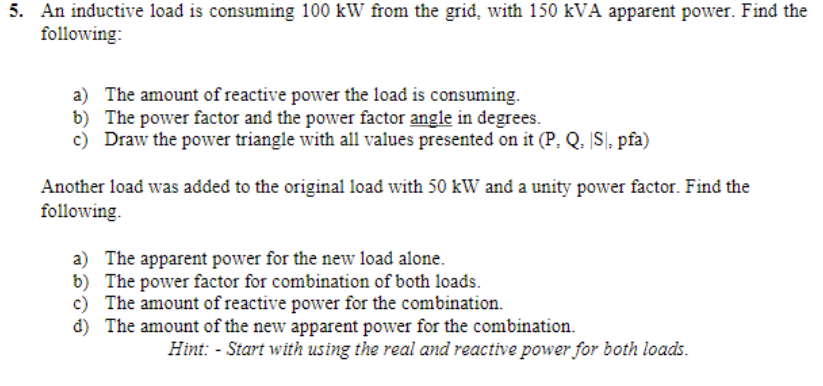 Solved Please solve 2nd part (Another load was added to the | Chegg.com