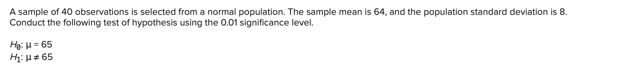Solved A sample of 40 observations is selected from a normal | Chegg.com Solved A sample of 40 observations is selected from a normal | Chegg.com
