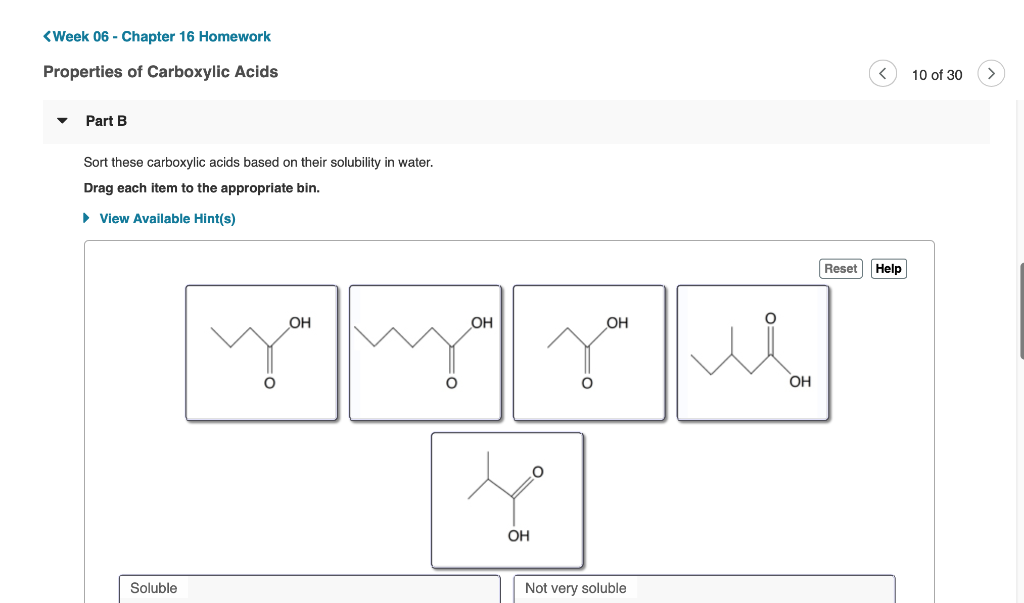 Solved Week 06-Chapter 16 Homework Naming Esters ReviewI | Chegg.com