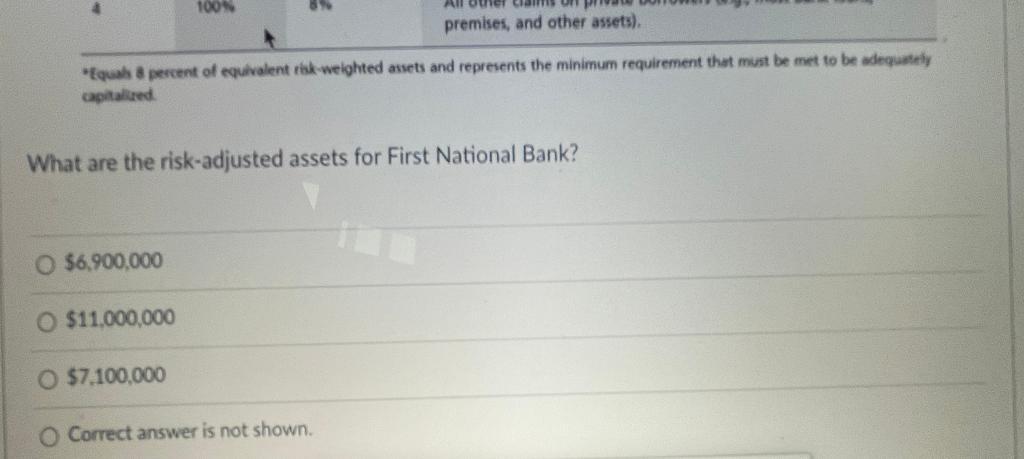 Solved Question 25 3 pts First National Bank has the | Chegg.com