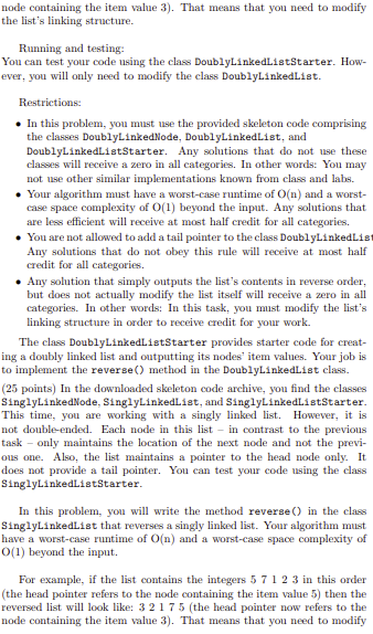 Solved 'lease download the skeleton code provided for this | Chegg.com