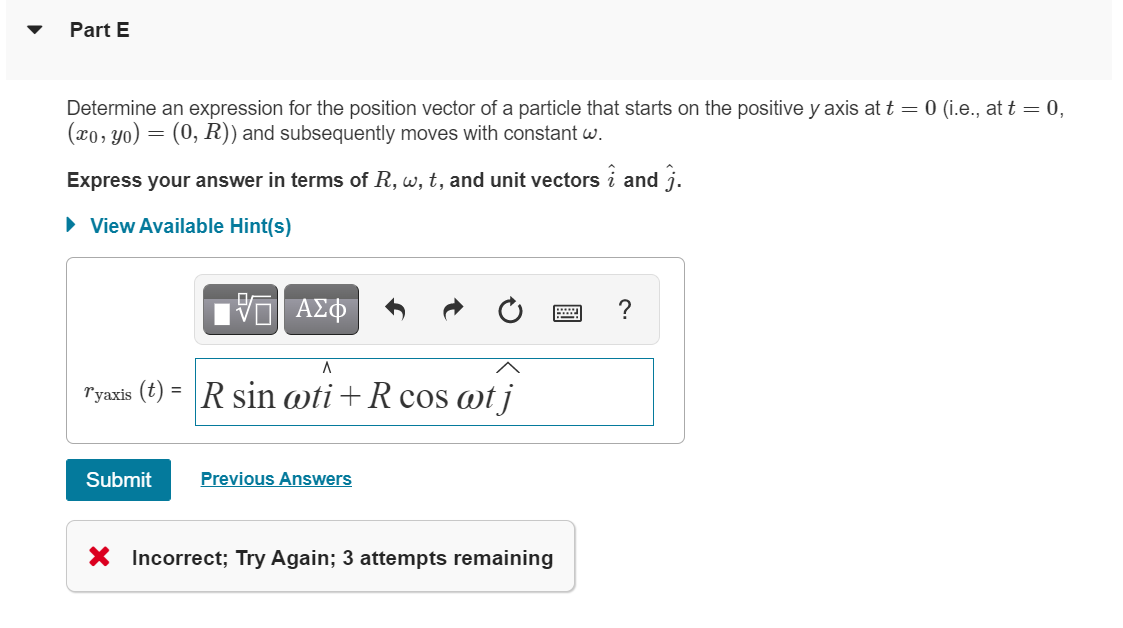 Solved Part What Does F t Become Now Learning Goal Chegg