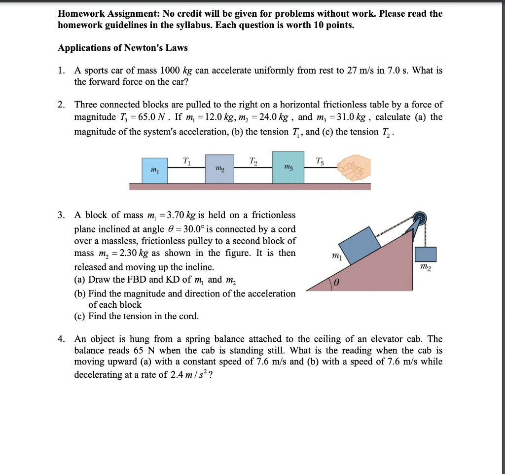 Solved Homework Assignment: No credit will be given for | Chegg.com