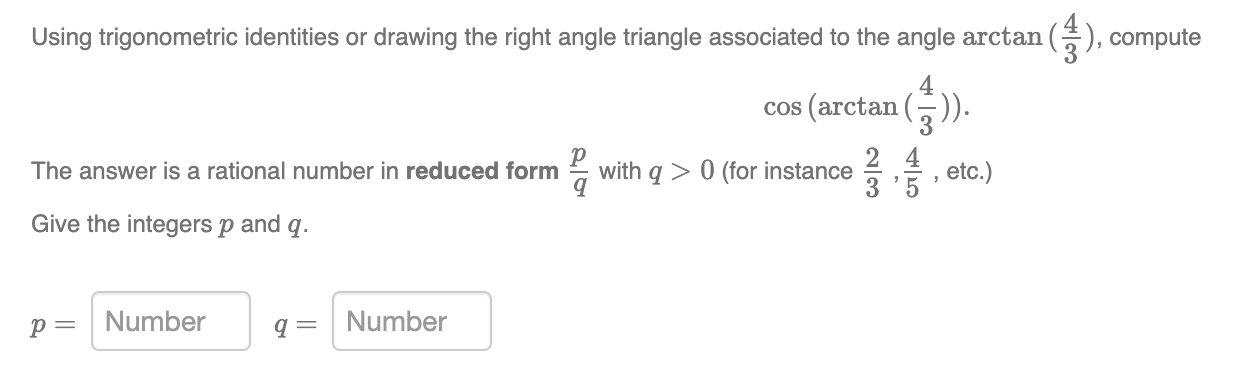 Solved Using trigonometric identities or drawing the right | Chegg.com