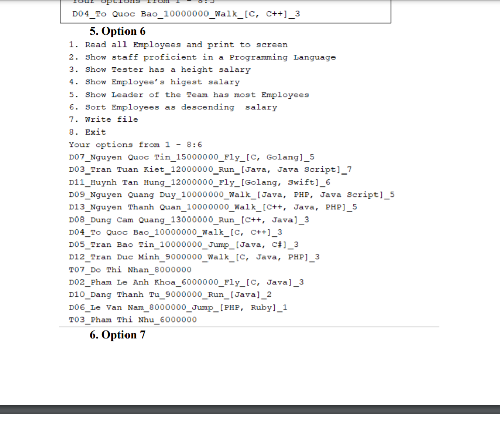Solved Project Assignment Title Employee management in a | Chegg.com