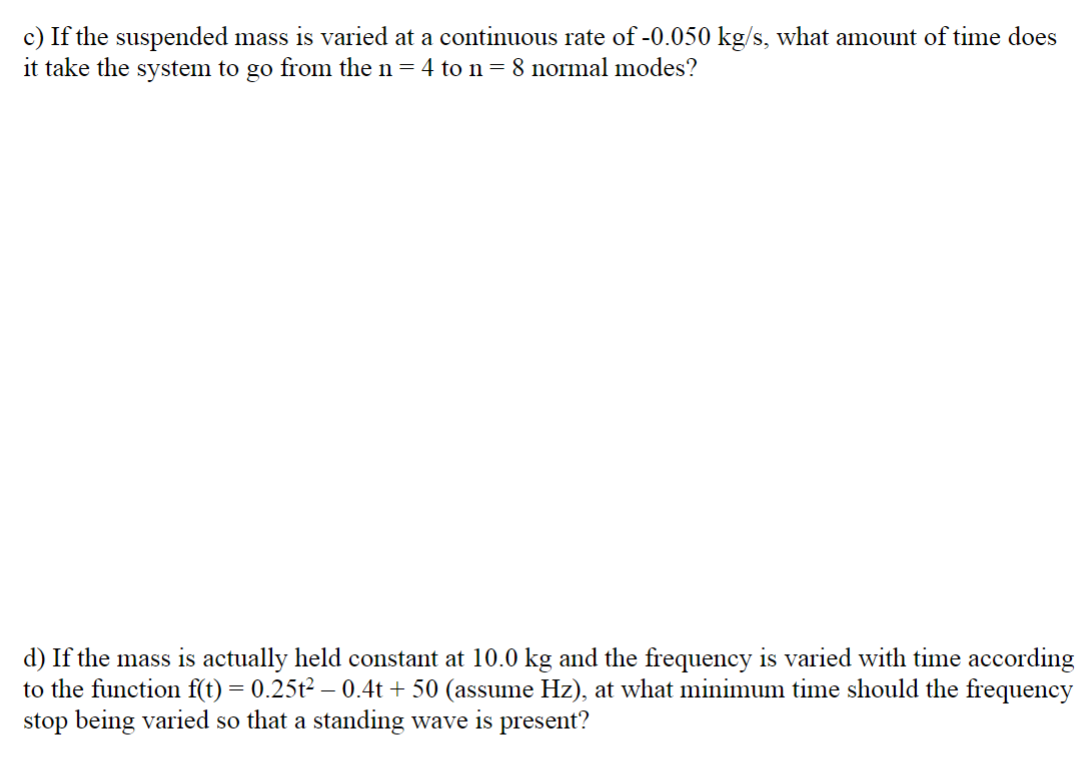 Solved 4. A 2-meter-long wire with a linear mass density of | Chegg.com