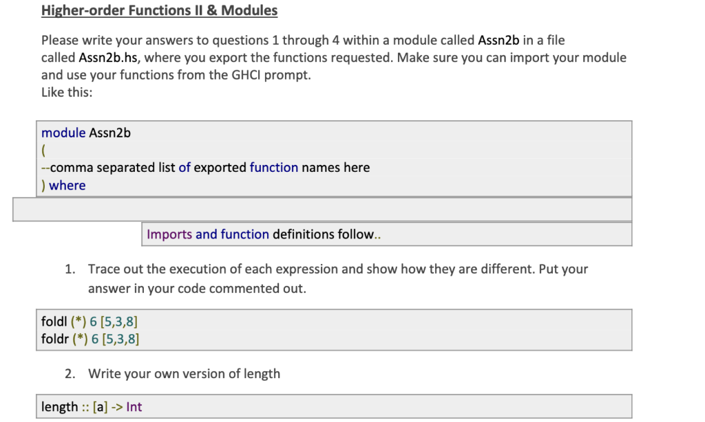 Solved CS 360 Lab two Programming Languages: Haskell Learn | Chegg.com