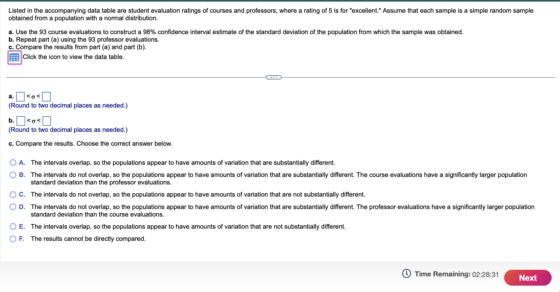 Solved Course Eval Prof Eval 4.3 4.8 4.5 4.7 3.8 | Chegg.com
