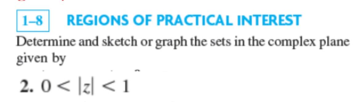 Solved Determine and sketch or graph the sets in the complex | Chegg.com