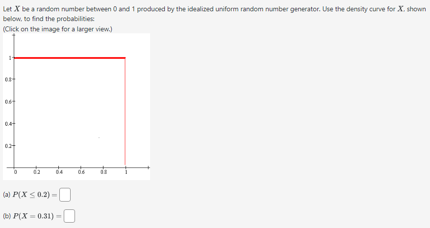 Solved Let X be a random number between 0 and 1 produced by | Chegg.com