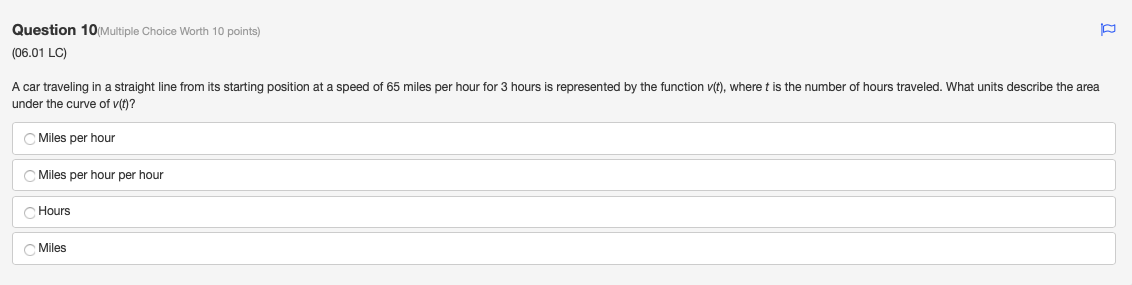Solved 0 Question 9 Multiple Choice Worth 10 points) (06.01 | Chegg.com