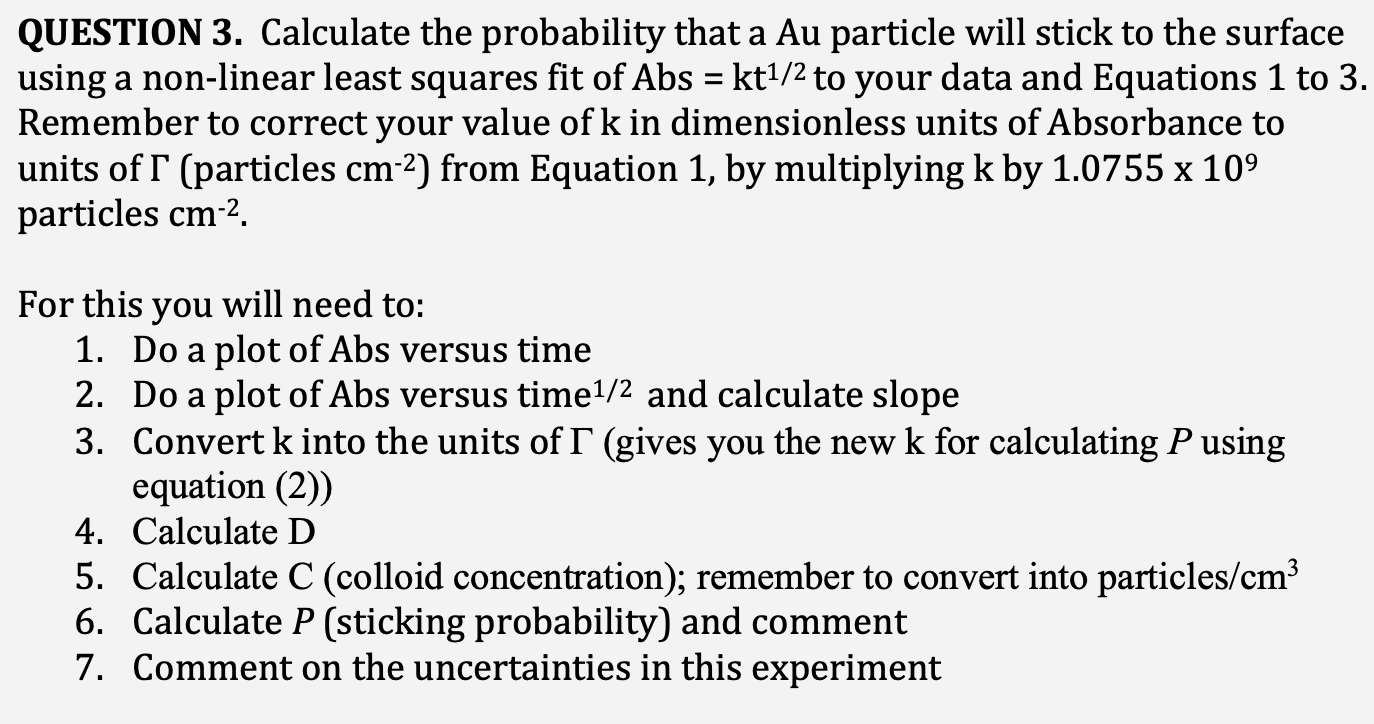 edit: This is for a nano science class, where gold | Chegg.com