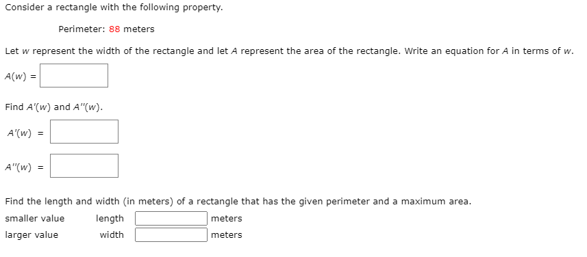 Solved Consider a rectangle with the following property. | Chegg.com