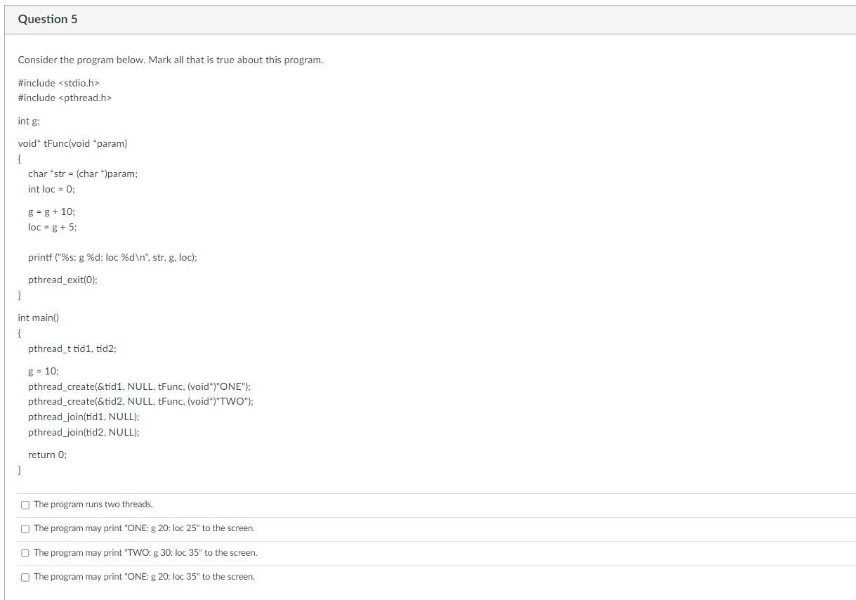 Solved Check all the resources that are shared between | Chegg.com