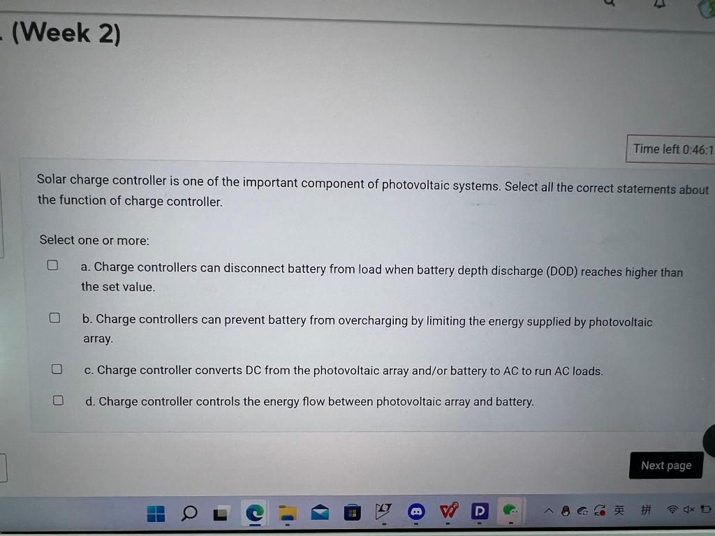 Solved Solar charge controller is one of the important | Chegg.com