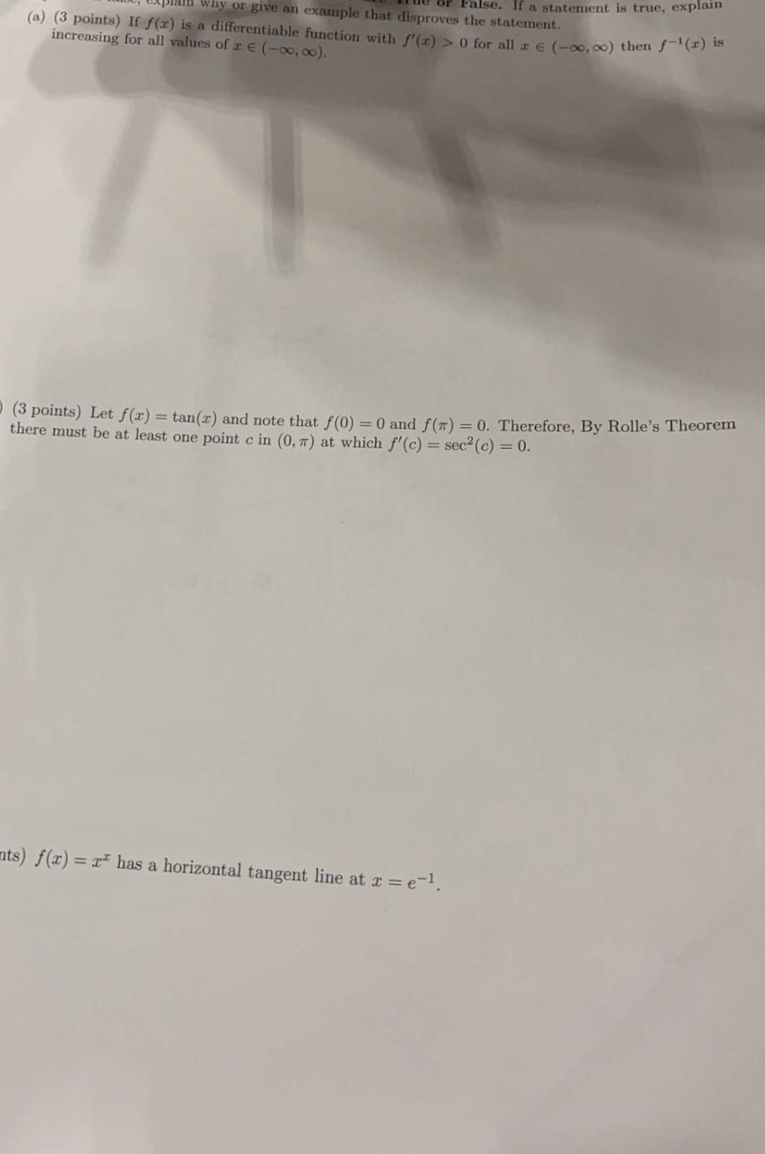 Solved or give an example that disproves the statement. | Chegg.com