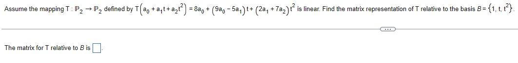 Solved Assume the mapping T:P2→P2 defined by | Chegg.com
