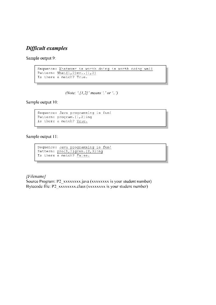 Solved Problem 2 - Pattern matching with a regular | Chegg.com Solved Problem 2 - Pattern matching with a regular | Chegg.com