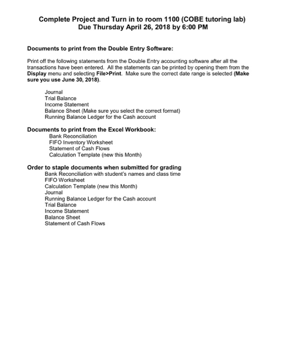 We have to do a journal entry project for my | Chegg.com