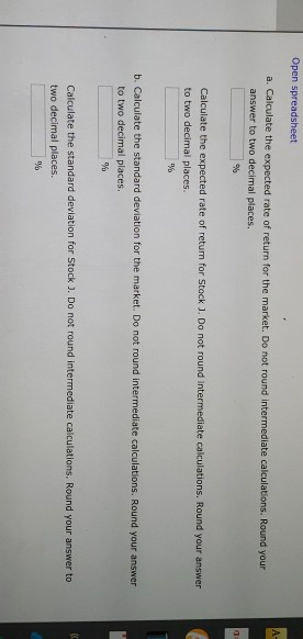 Solved Excel Online Structured Activity: Expected Returns: | Chegg.com