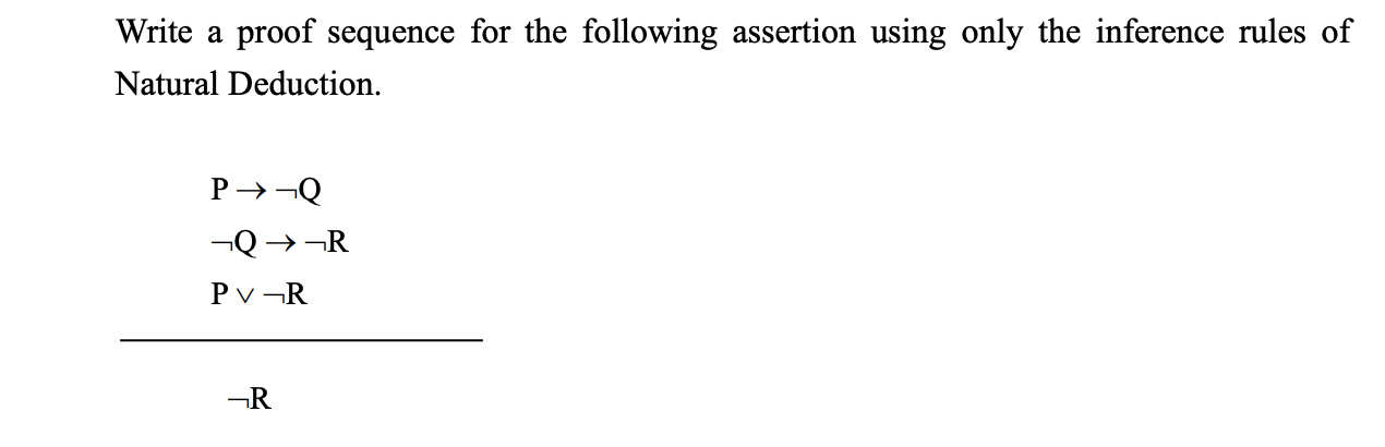 Solved Write a proof sequence for the following assertion | Chegg.com