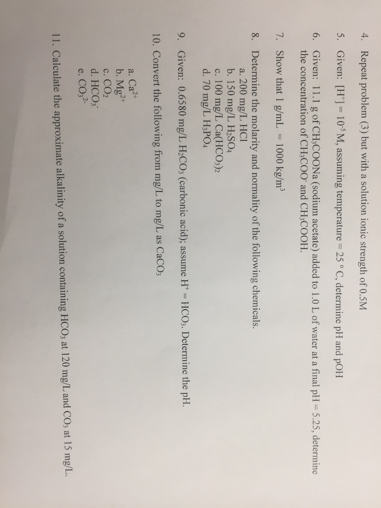 Solved 4. Repeat problem (3) but with a solution ionic | Chegg.com