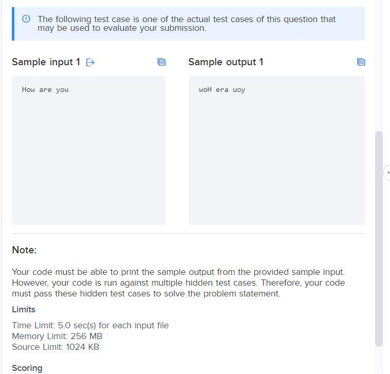 Solved String Reverse The following code is meant to take | Chegg.com