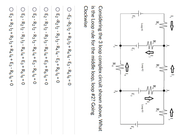 Solved Considering The 3 Loop Complex Circuit Shown Above