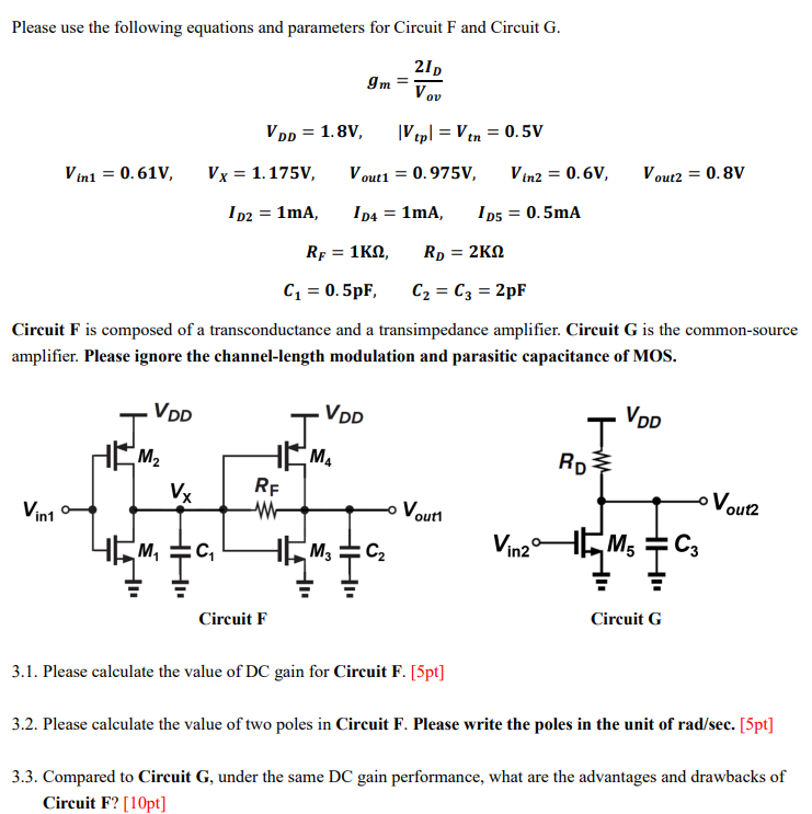 Solved Please use the following equations and parameters for | Chegg.com