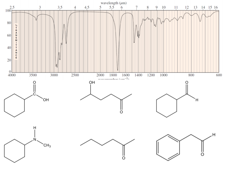 Solved Which of the following structures is consistent with | Chegg.com