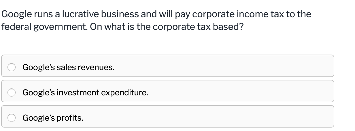 Solved Google runs a lucrative business and will pay | Chegg.com