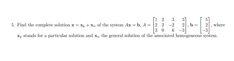 Solved xp stands for a particular solution and xn the | Chegg.com