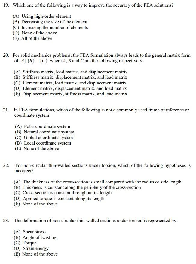 Solved 19. Which one of the following is a way to improve | Chegg.com