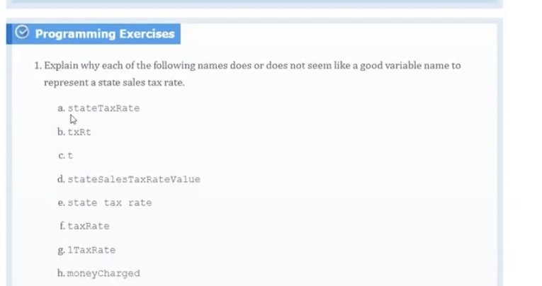 Solved 1. Explain why each of the following names does or | Chegg.com