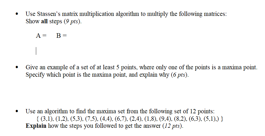 Please answer the second bullet point question(Give | Chegg.com