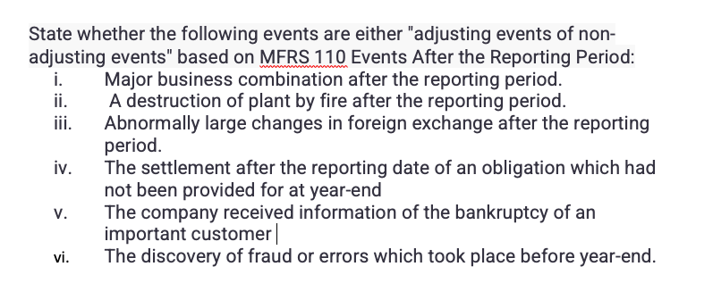 Solved State whether the following events are either | Chegg.com