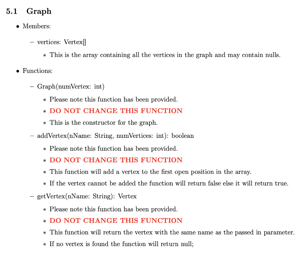 Solved 5 Task 1: Graph a A Graph is a collection of vertices | Chegg.com