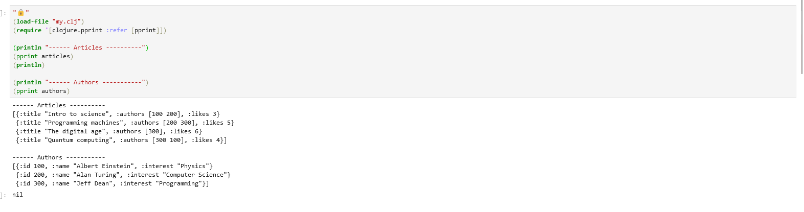 Solved " 9 " (load-file "my.clj") (require '[clojure.pprint | Chegg.com