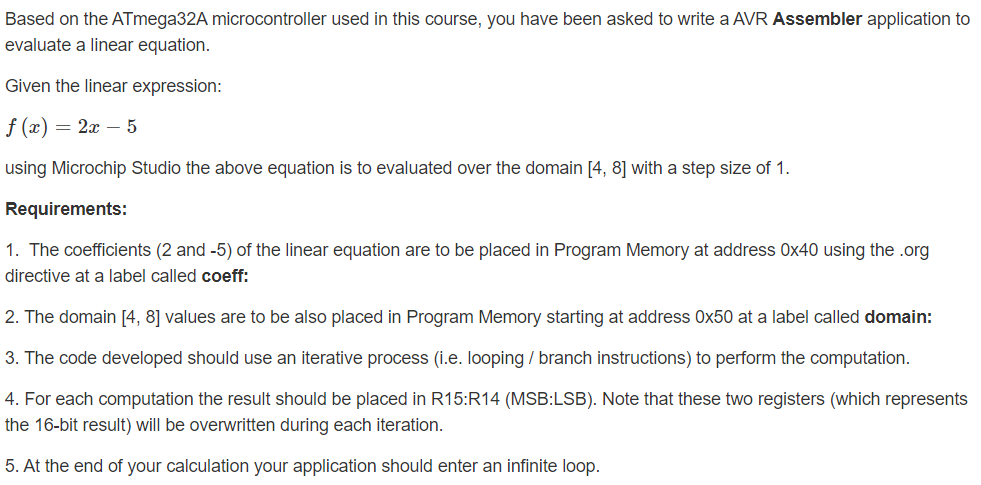 Based on the ATmega32A microcontroller used in this | Chegg.com