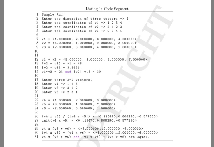 Solved The Main function Write a main that performs that | Chegg.com