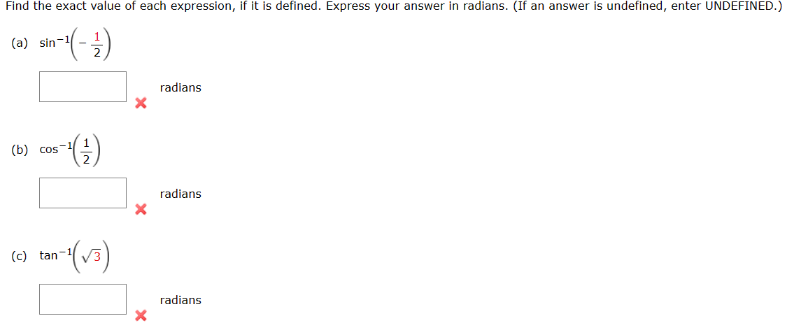 Solved Find the exact value of each expression, if it is | Chegg.com