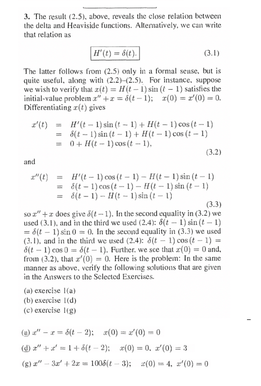 Solved 3. The result (2.5), above, reveals the close | Chegg.com