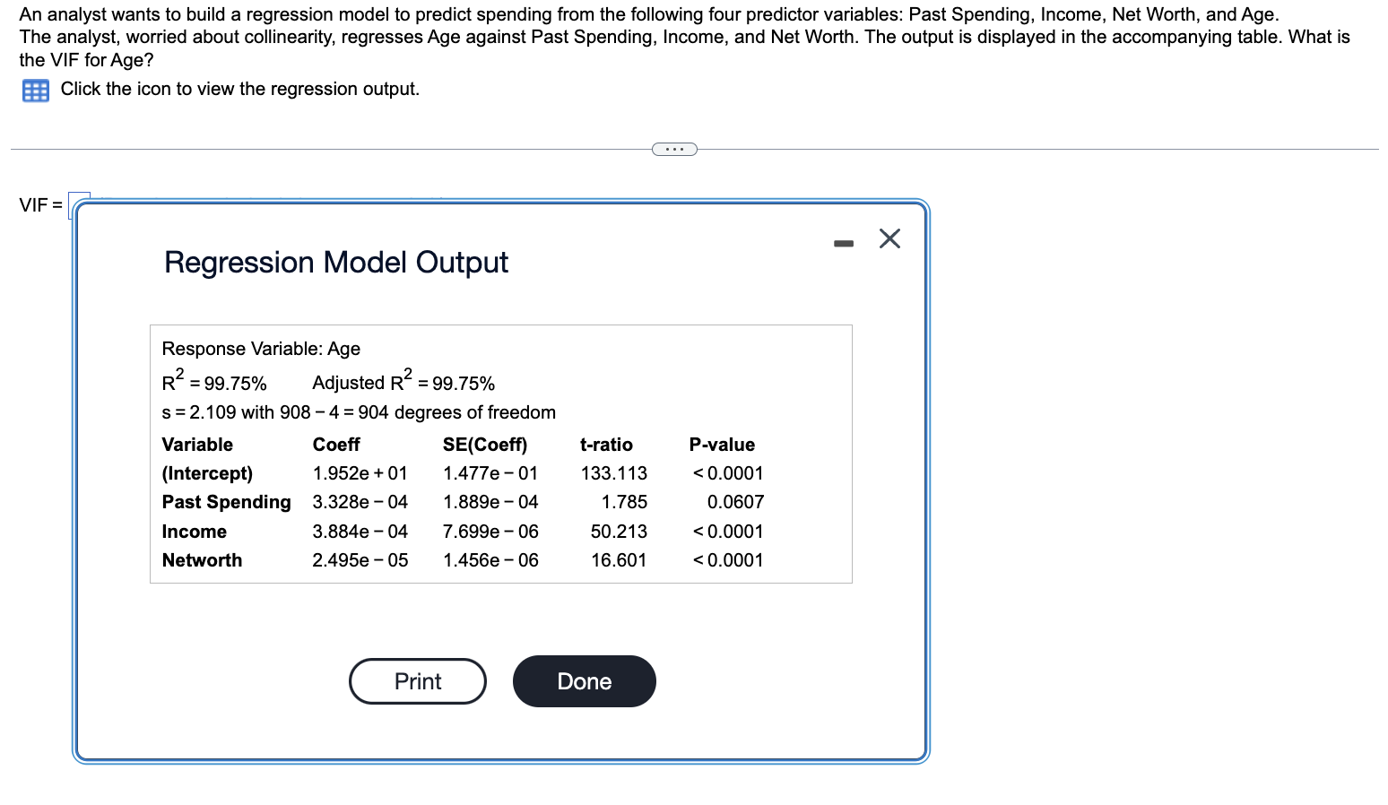 Solved An analyst wants to build a regression model to | Chegg.com