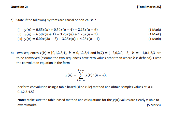 Solved Question 2:(Total ﻿Marks | Chegg.com